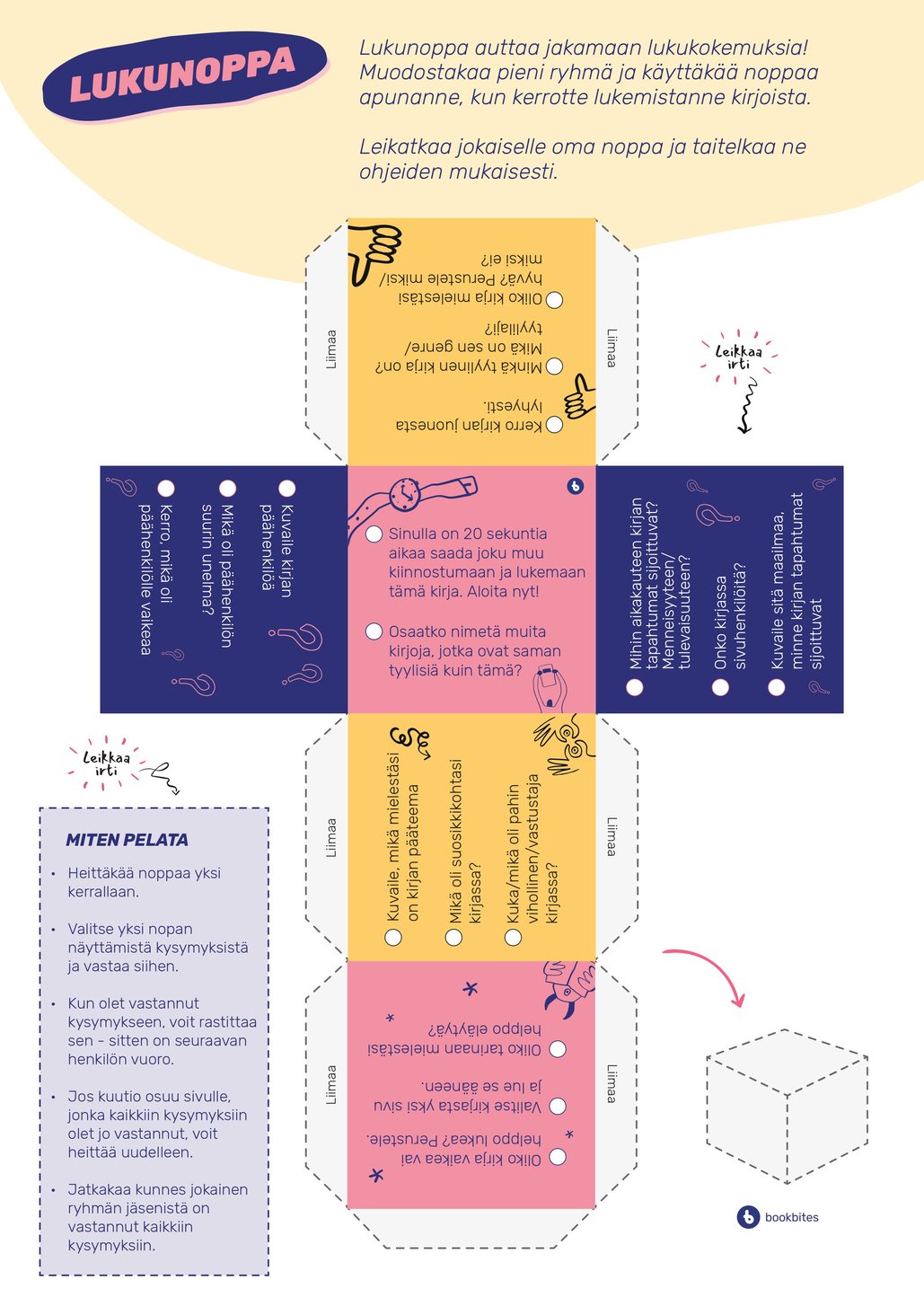 Lukunoppa auttaa keskustelemaan kirjoista